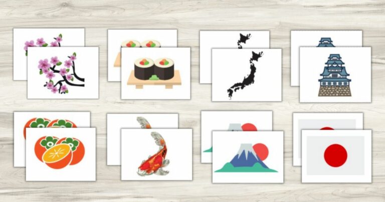 Japan Matching Game - Raise Curious Kids