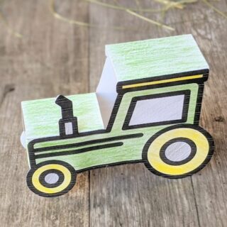 3D Tractor Craft for Kids- with printable - Raise Curious Kids