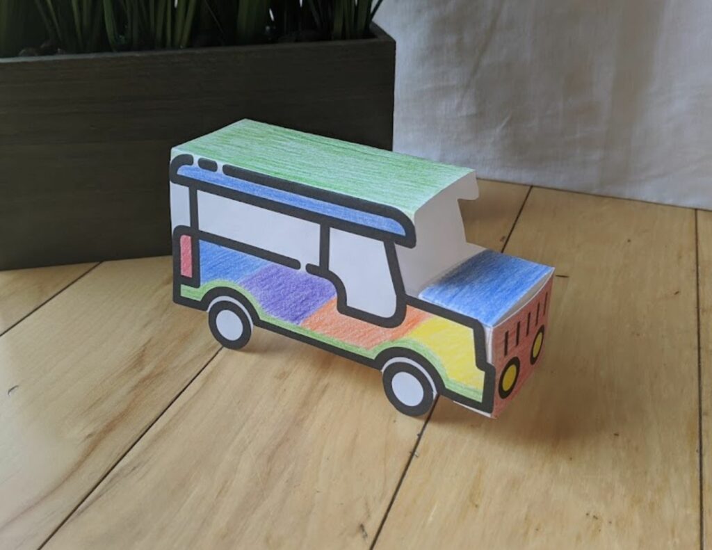 Philippine Jeepney 3D Craft for Kids- with printable! - Raise Curious Kids