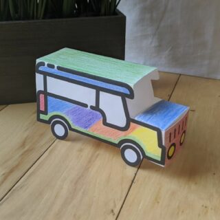 Philippine Jeepney 3D Craft for Kids- with printable! - Raise Curious Kids