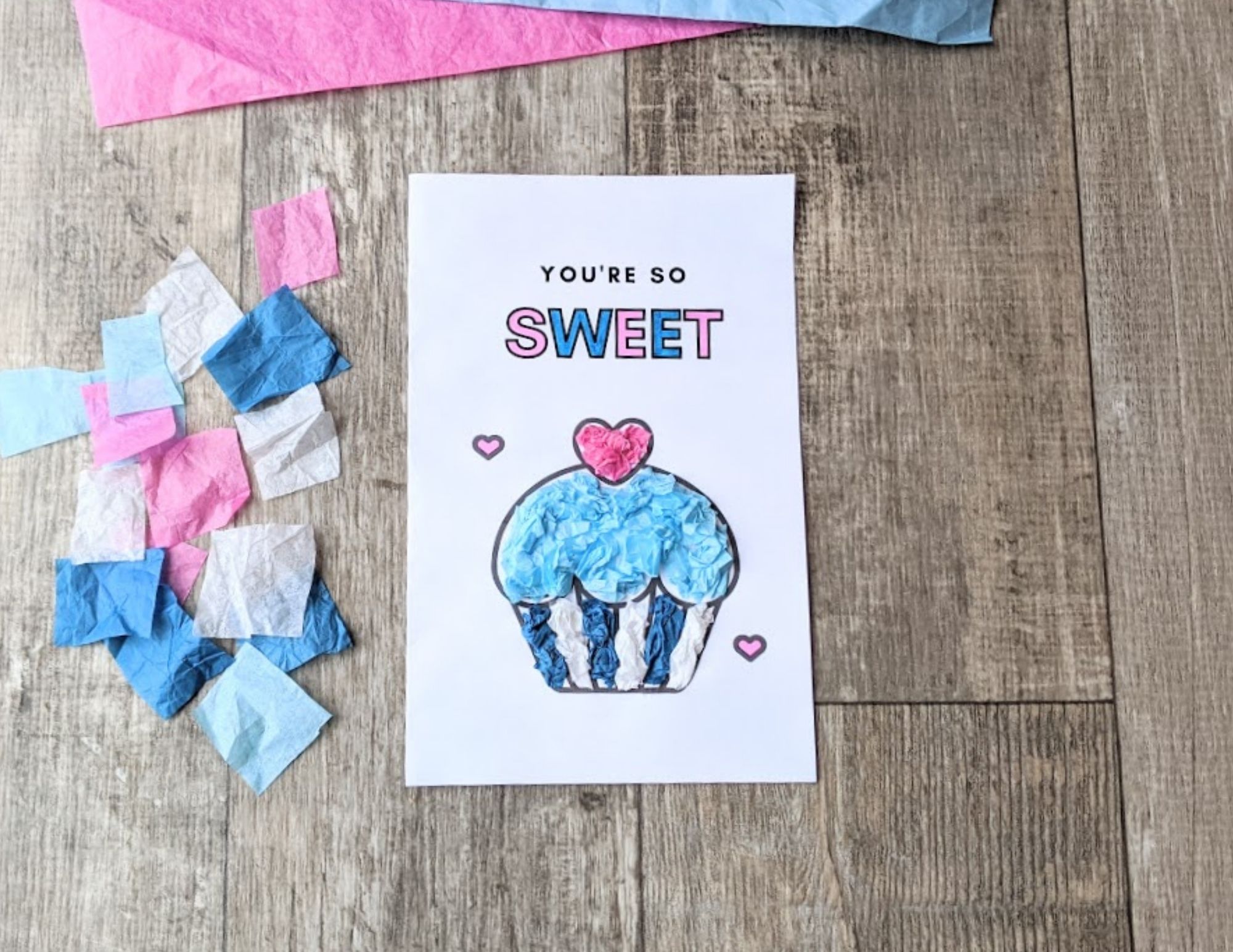 Cupcake Card Craft for Kids (Perfect for Valentine's Day!) - Raise ...