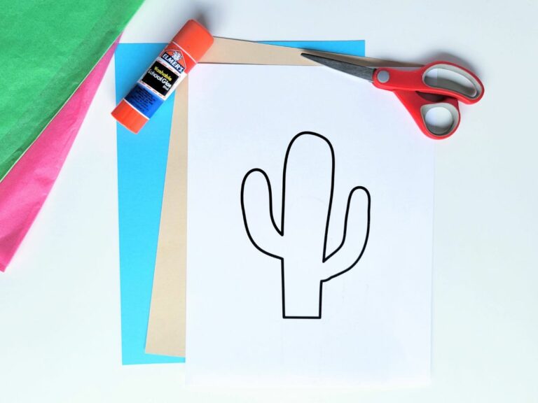 Cute and Easy Cactus Craft for Kids - Raise Curious Kids