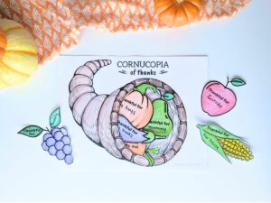 Cornucopia Craft for Kids- Cultivate Thankfulness! - Raise Curious Kids
