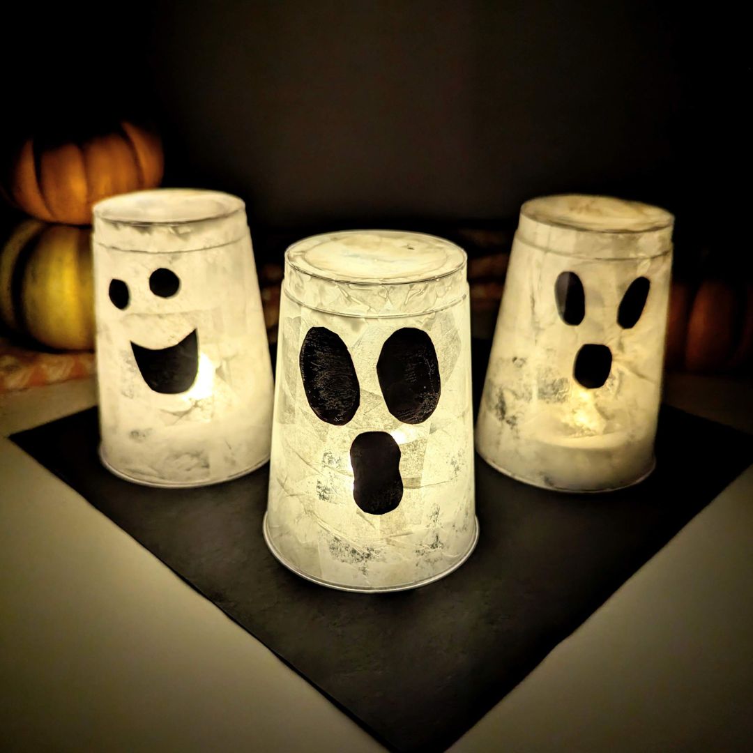 Easy Tissue Paper Ghost Craft - Raise Curious Kids