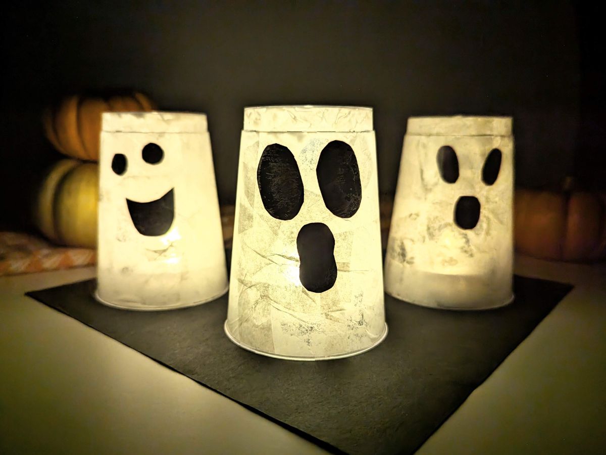 Easy Glowing Ghost Halloween Craft - Raise Curious Kids