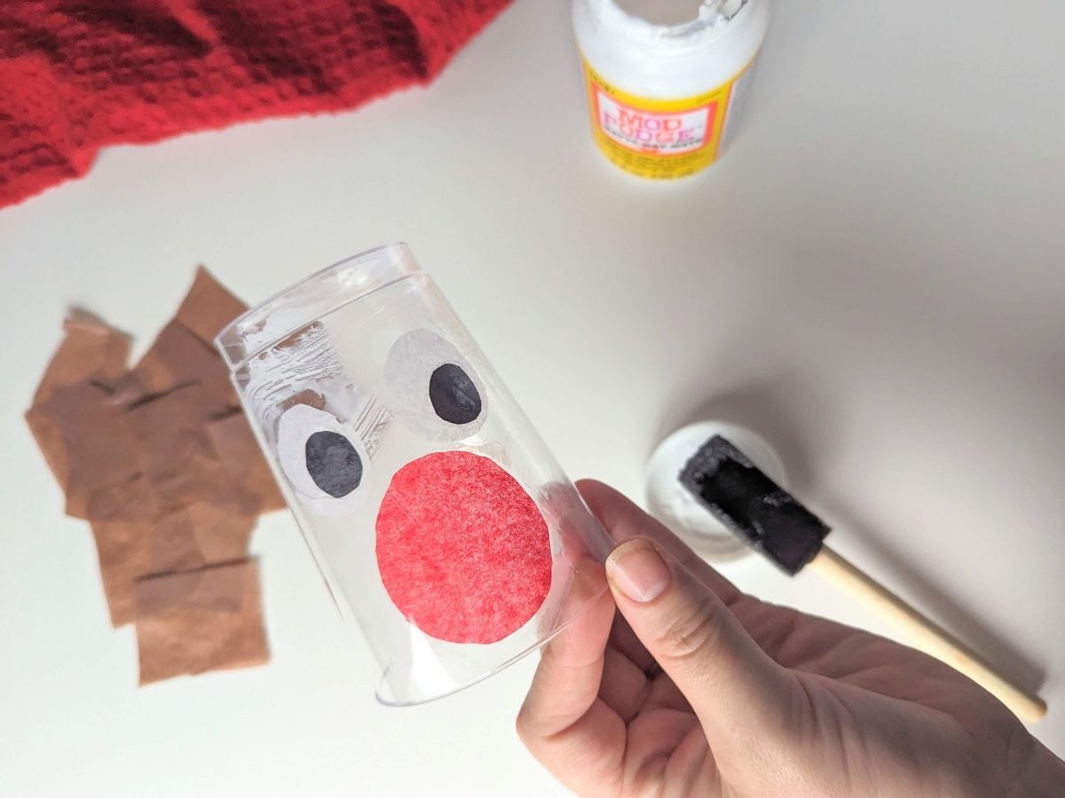 Glowing Rudolph Craft for Kids - Raise Curious Kids