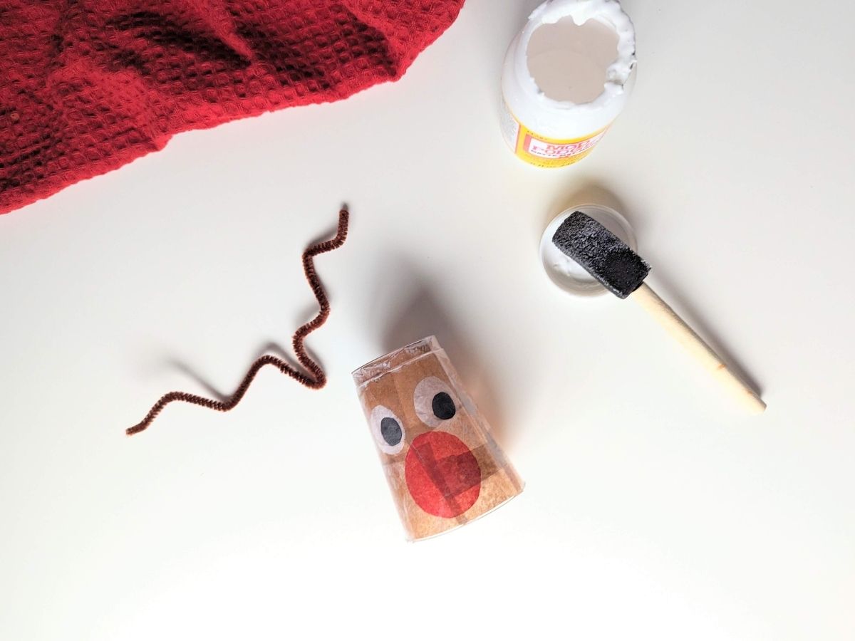 Glowing Rudolph Craft for Kids - Raise Curious Kids