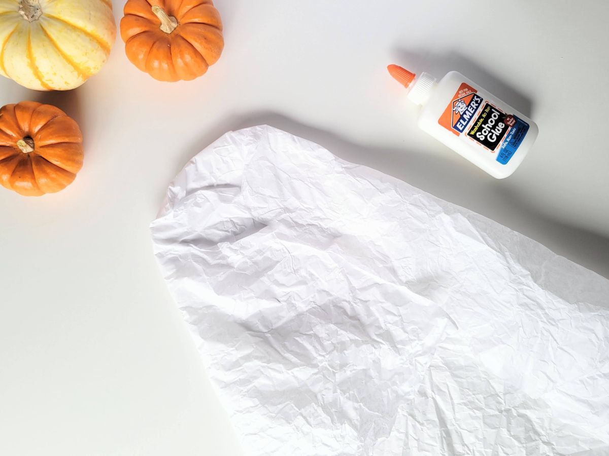 Easy Tissue Paper Ghost Craft - Raise Curious Kids