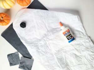 Easy Tissue Paper Ghost Craft - Raise Curious Kids