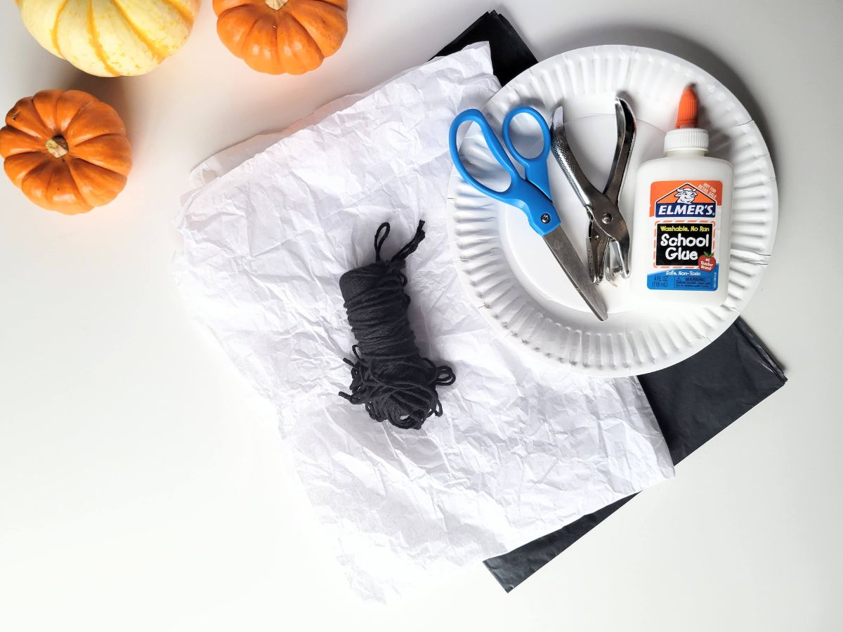 Easy Tissue Paper Ghost Craft - Raise Curious Kids