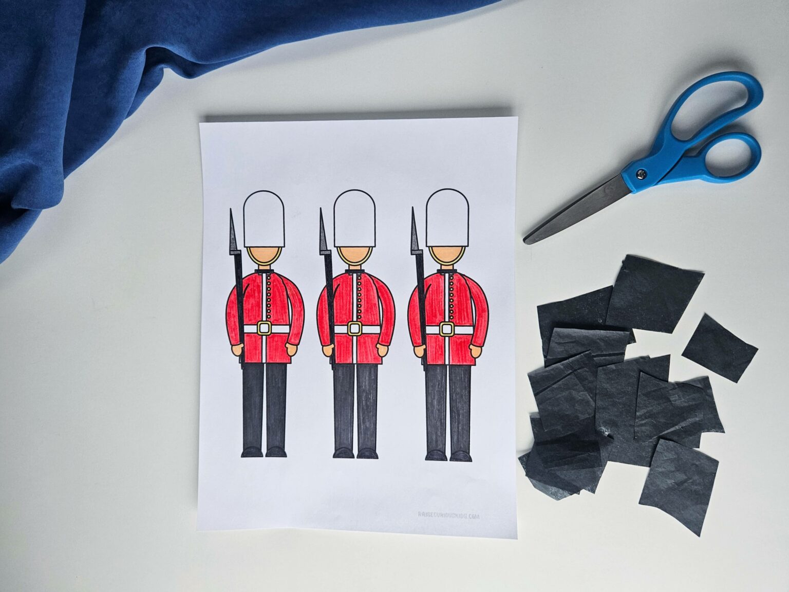 British King's Guard Puppet Craft - Raise Curious Kids