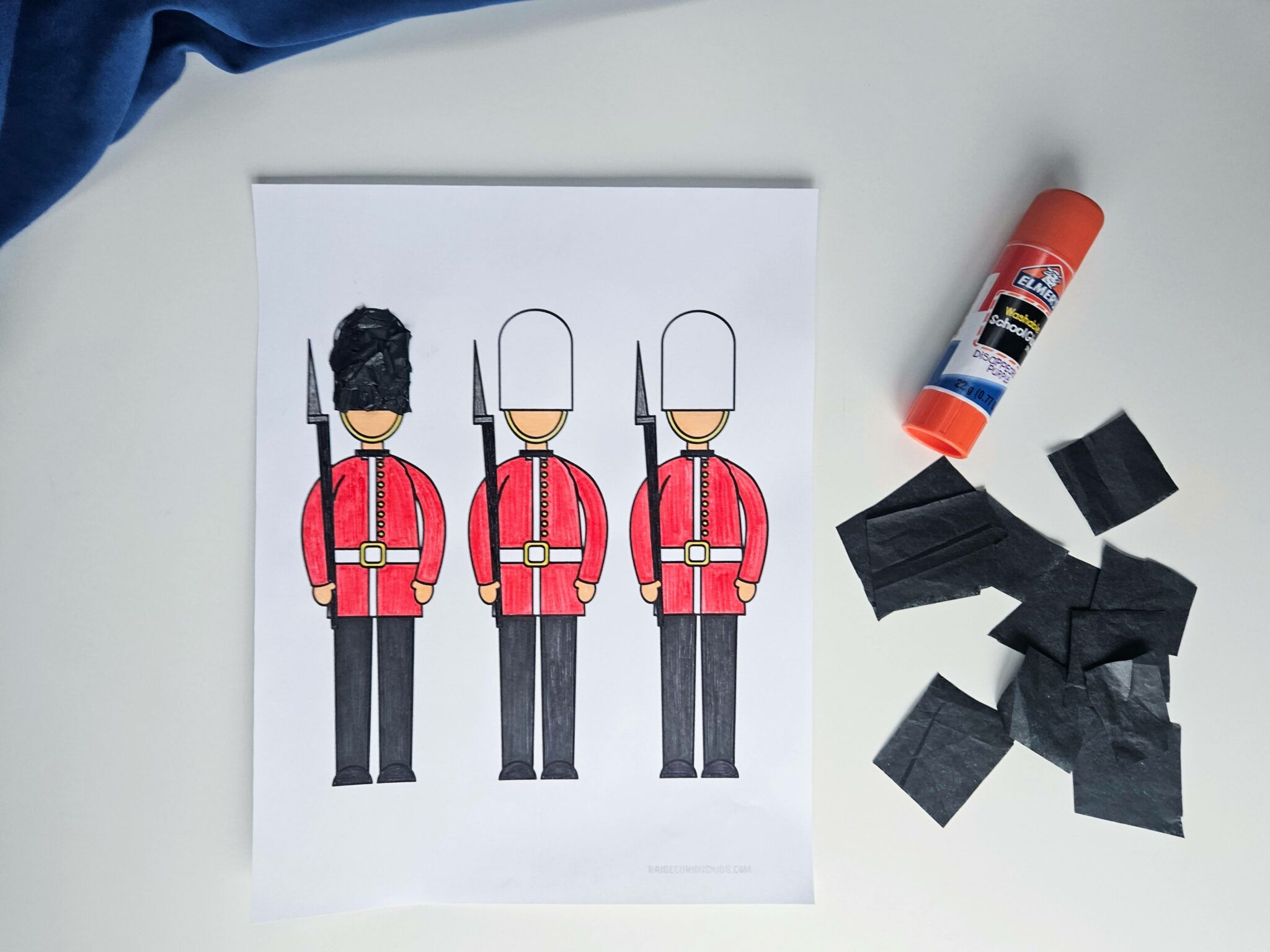 British King's Guard Puppet Craft - Raise Curious Kids