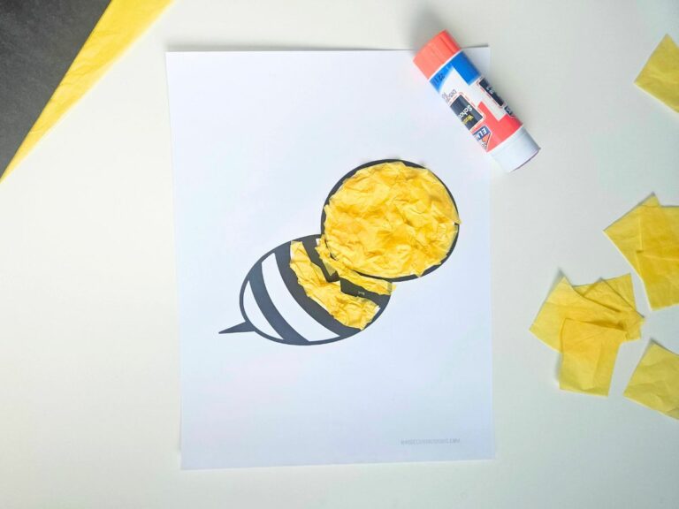 Adorable Bee Handprint Craft for Kids (Free Template) - Raise Curious Kids