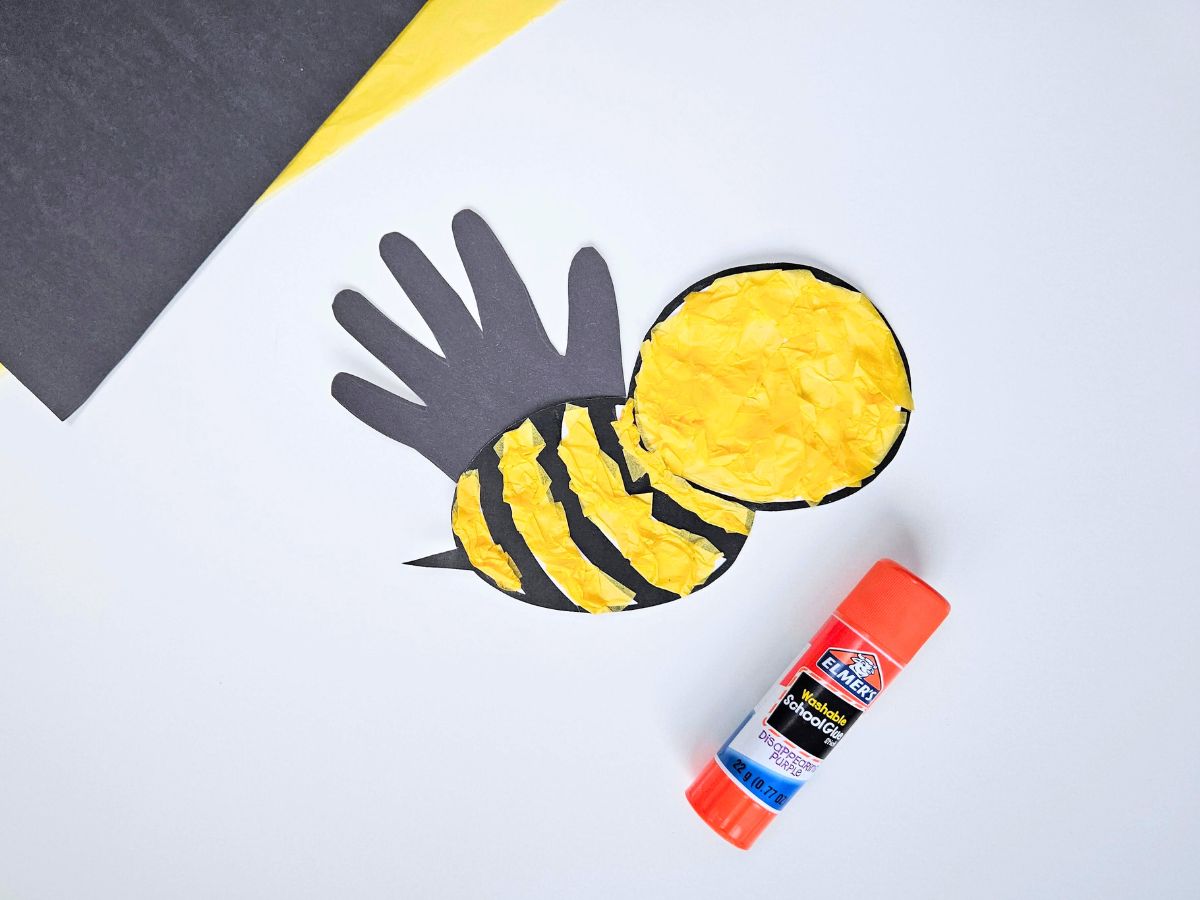 Adorable Bee Handprint Craft for Kids (Free Template) - Raise Curious Kids