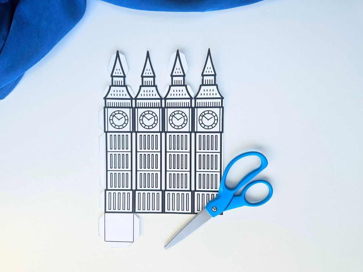 Big Ben 3D Paper Craft - Raise Curious Kids