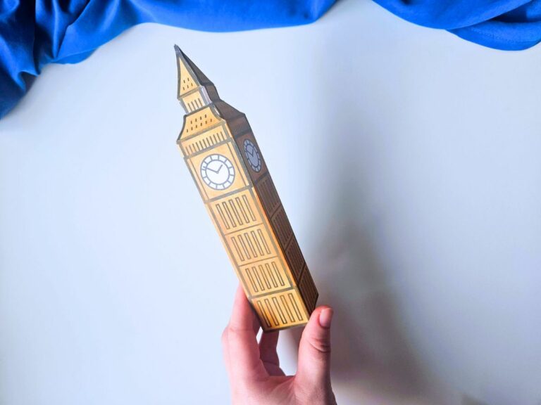 Big Ben 3D Paper Craft - Raise Curious Kids