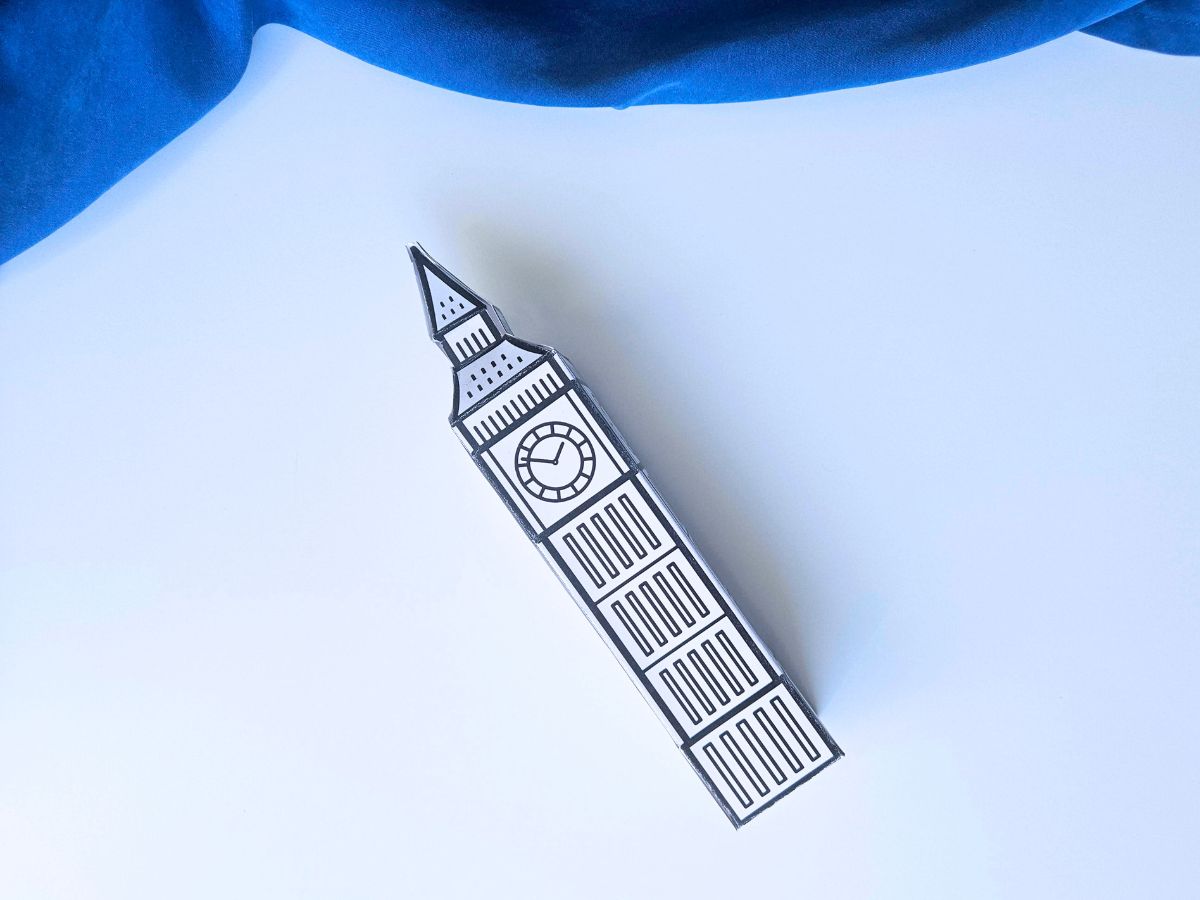 Big Ben 3D Paper Craft - Raise Curious Kids