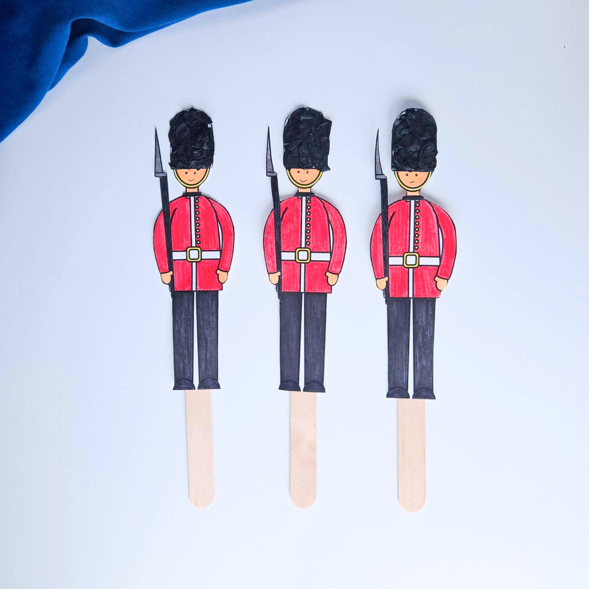 British King's Guard Puppet Craft - Raise Curious Kids
