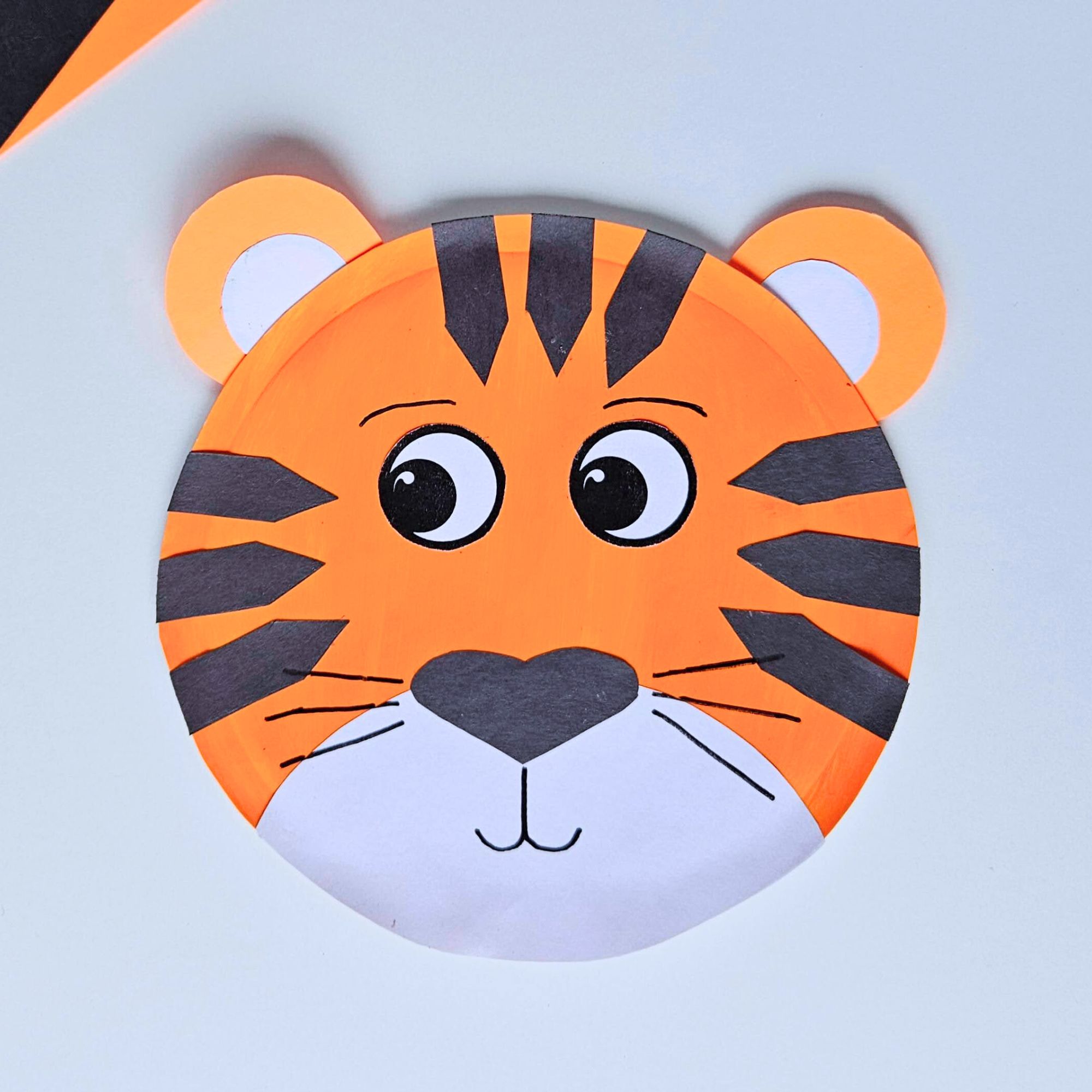 Tiger Paper Plate Craft - Raise Curious Kids