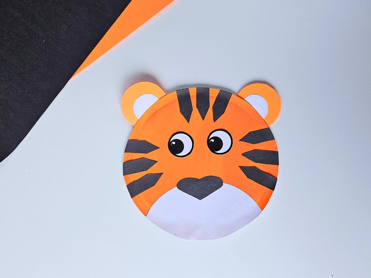 Tiger Paper Plate Craft - Raise Curious Kids