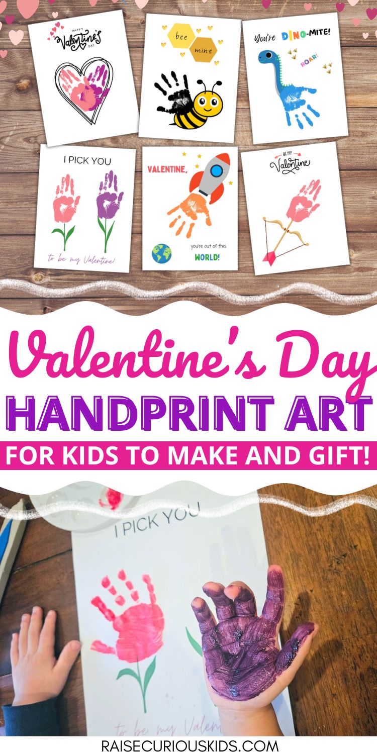 Valentine's Handprint Crafts for Kids (6 Cute Templates!) - Raise ...