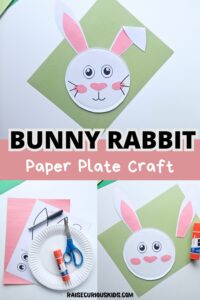 Bunny Rabbit Paper Plate Craft for Kids - Raise Curious Kids