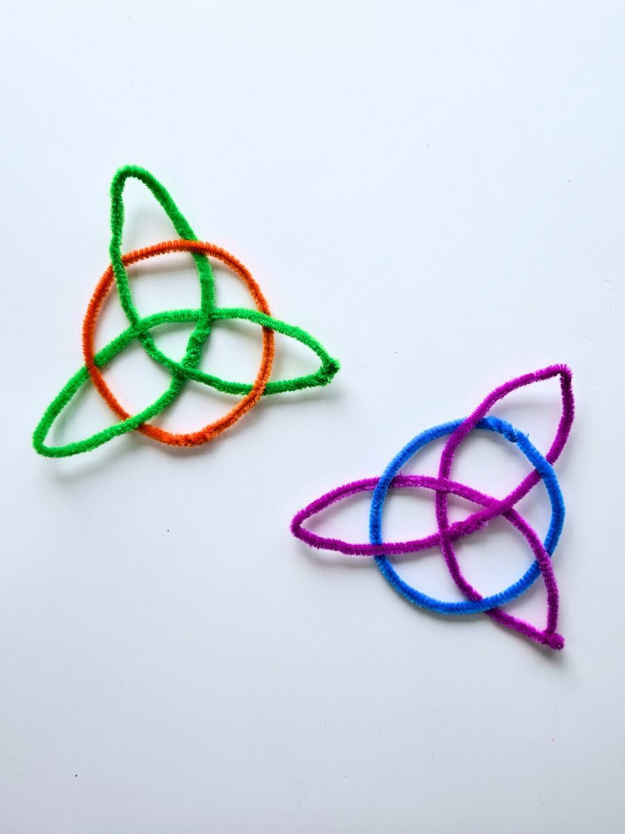Celtic Knot Pipe Cleaner Craft - Raise Curious Kids