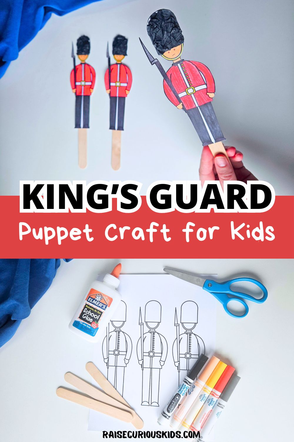 British King's Guard Puppet Craft - Raise Curious Kids