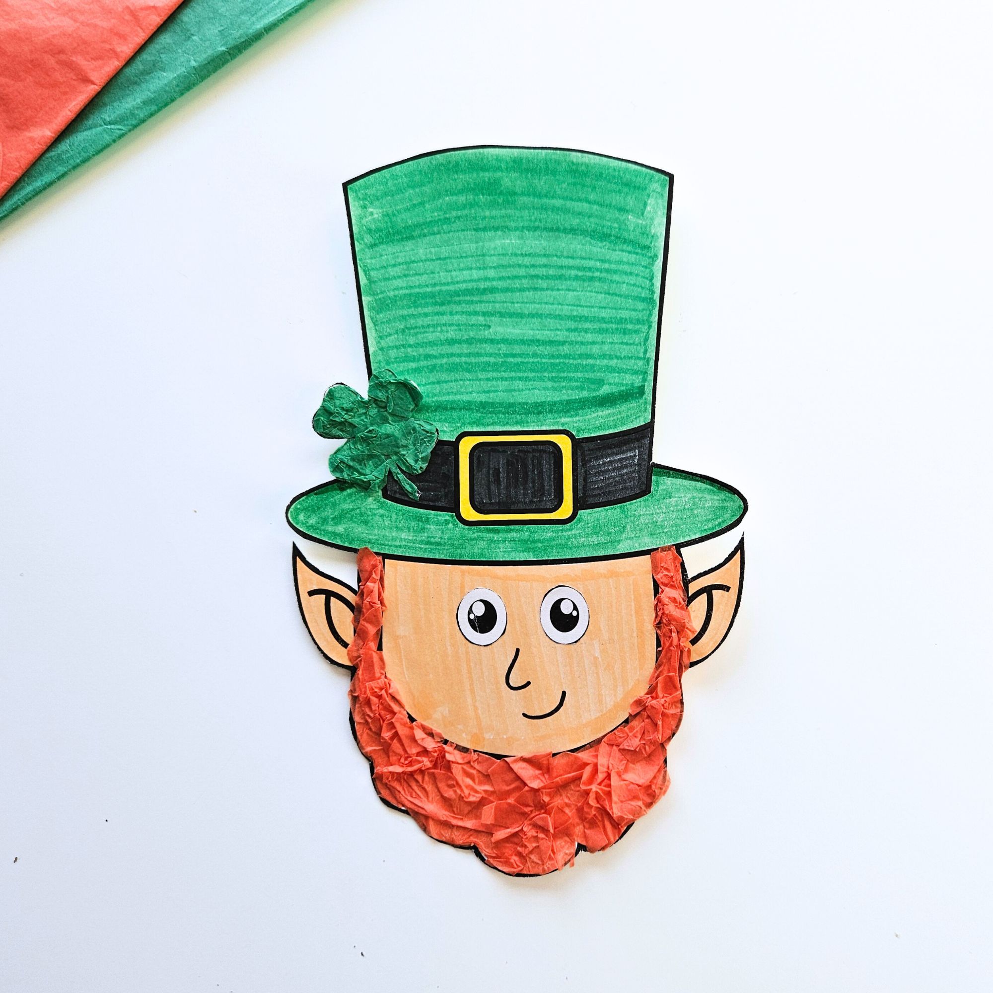 Leprechaun Craft for Kids (with free printable) - Raise Curious Kids