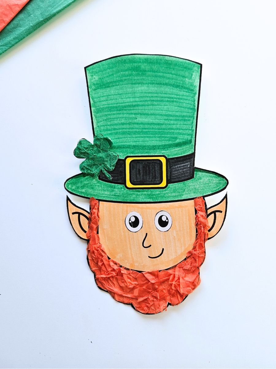 Leprechaun Craft for Kids (with free printable) - Raise Curious Kids
