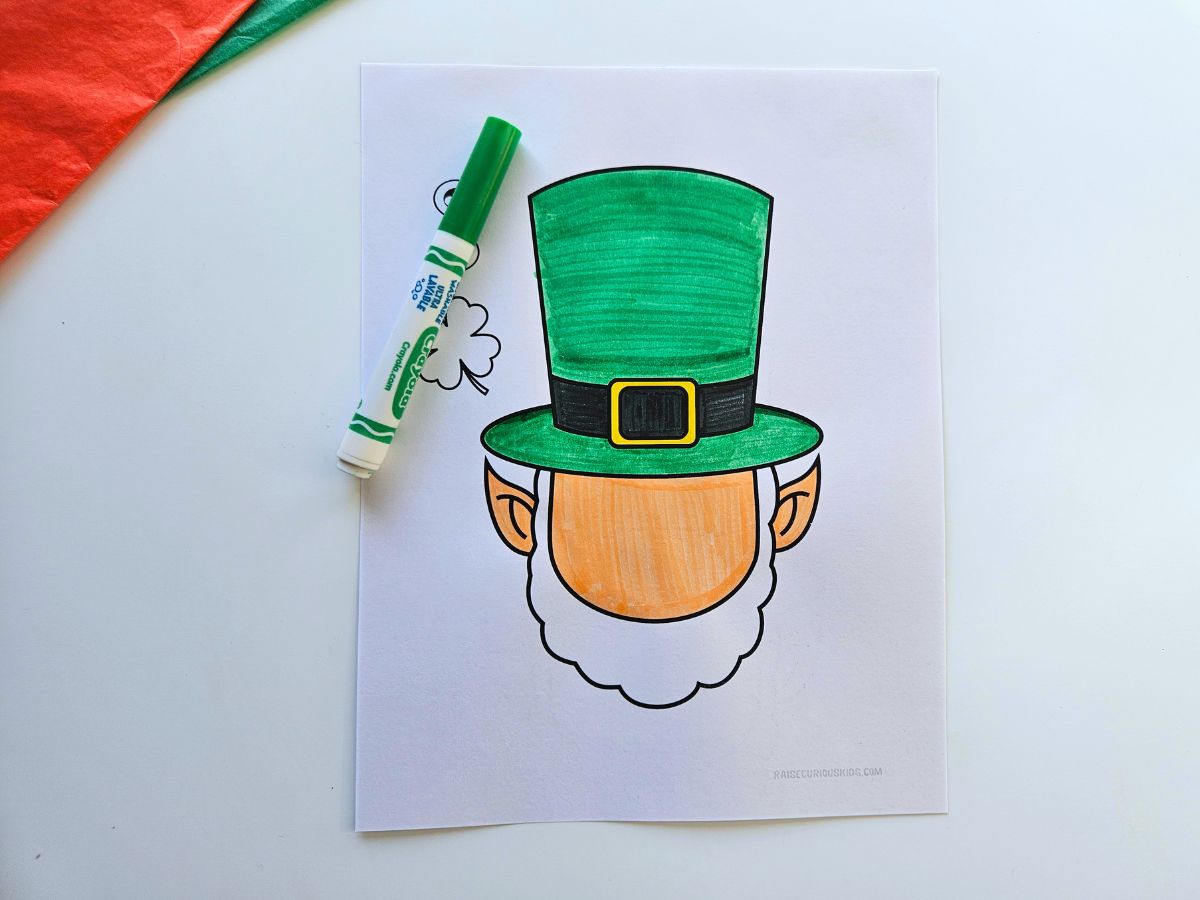 Leprechaun Craft for Kids (with free printable) - Raise Curious Kids