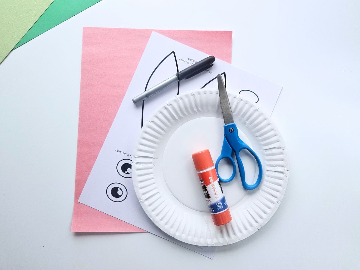 Bunny Rabbit Paper Plate Craft for Kids - Raise Curious Kids