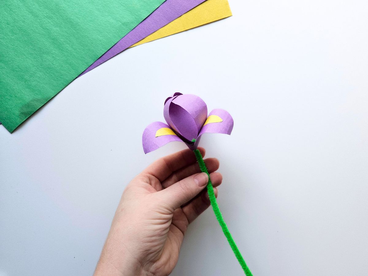 Cute and Easy Iris Flower Craft for Kids - Raise Curious Kids