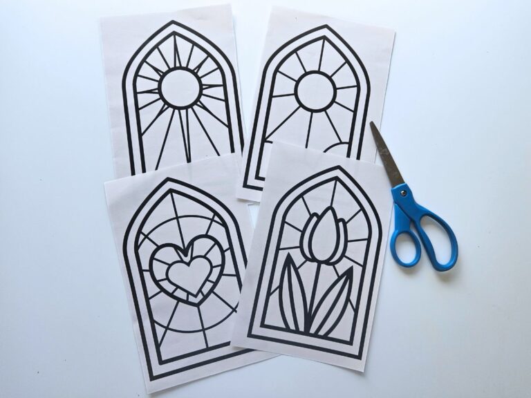 Stained Glass Window Craft for Kids - Raise Curious Kids