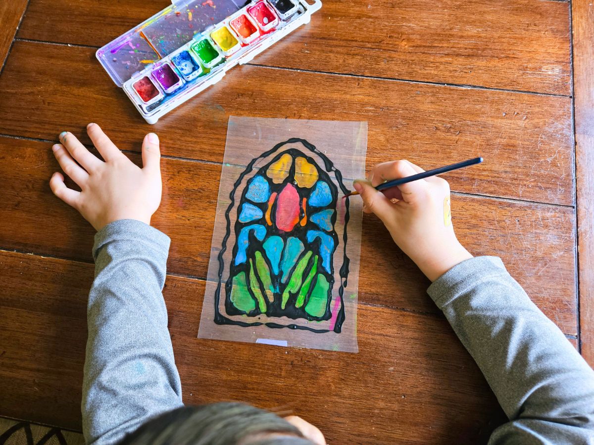 Stained Glass Window Craft for Kids - Raise Curious Kids