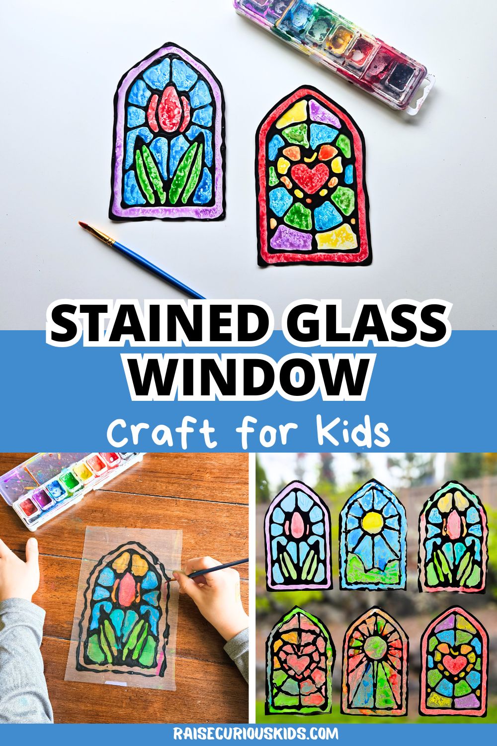 Stained Glass Window Craft for Kids - Raise Curious Kids