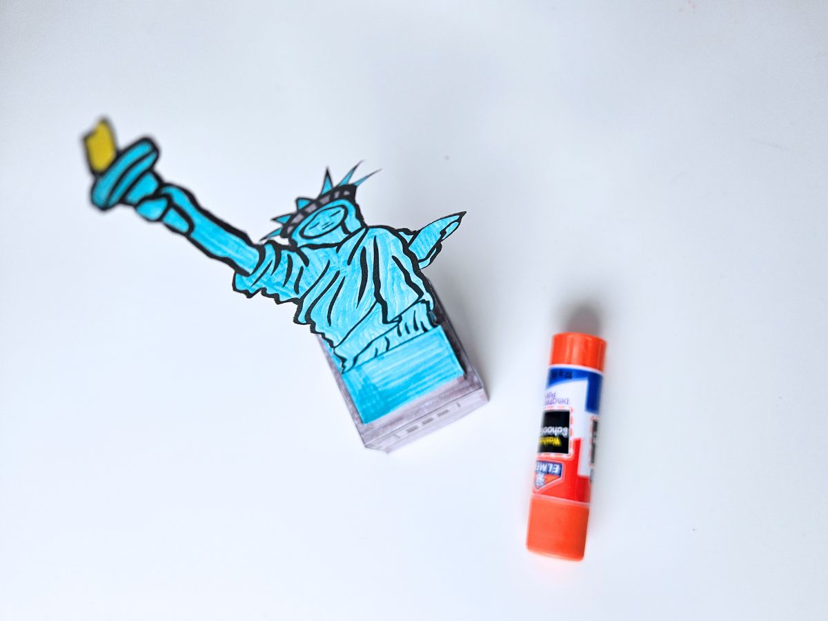 Statue of Liberty 3D Craft for Kids - Raise Curious Kids