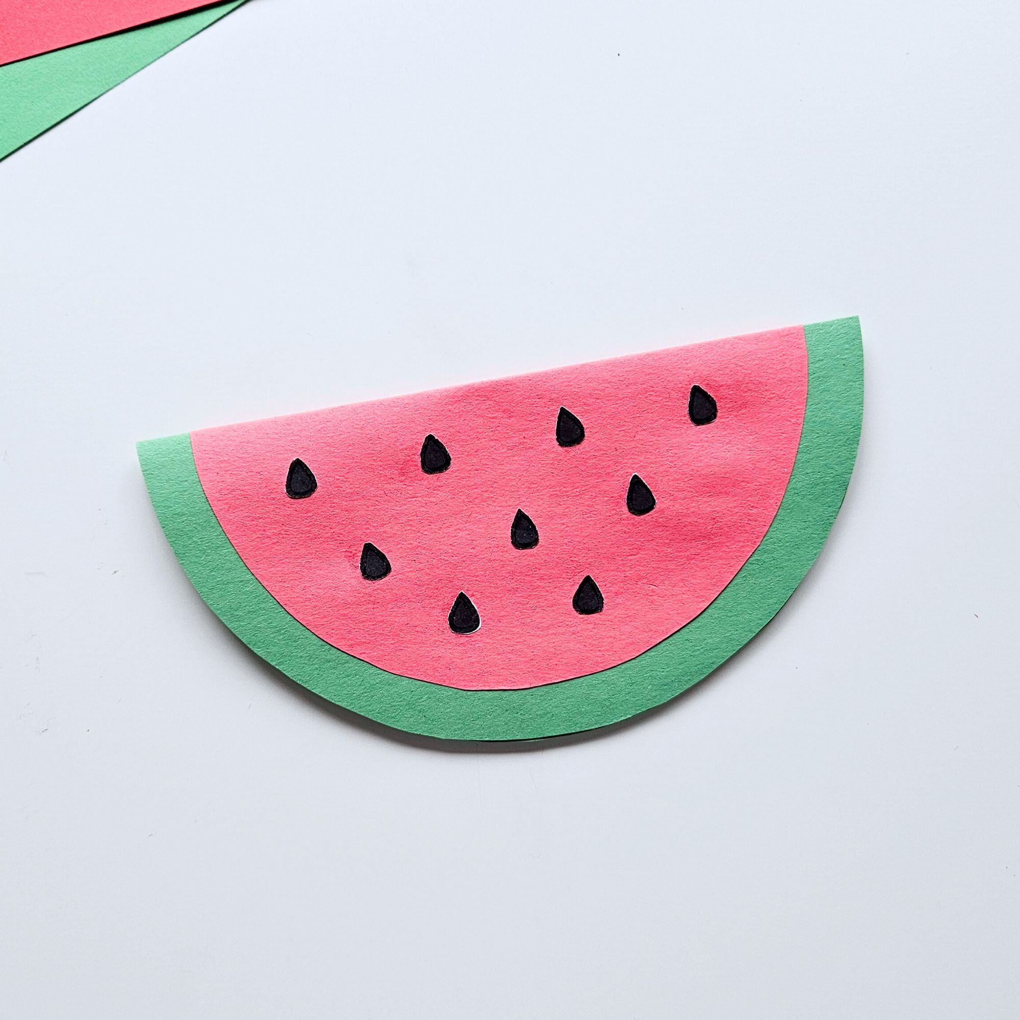 Easy Watermelon Card Craft (Free Printable) - Raise Curious Kids