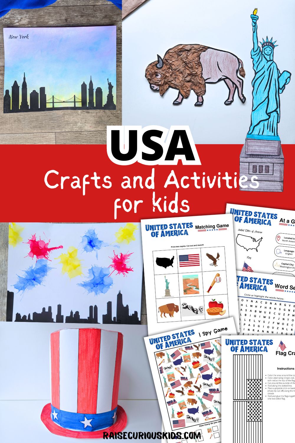 USA Crafts and Activities for Kids (Perfect for Fourth of July ...
