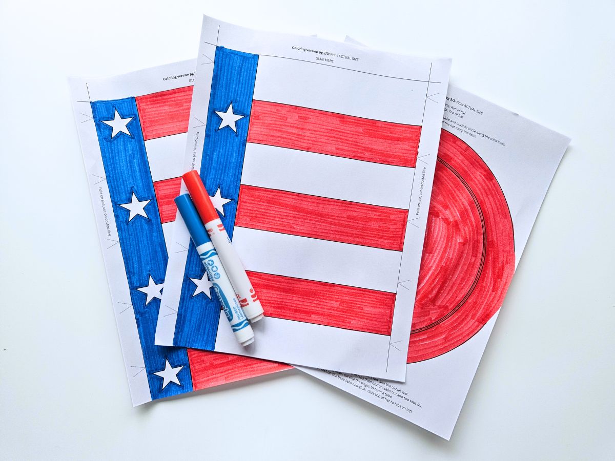 Uncle Sam Hat Craft for Kids - Raise Curious Kids