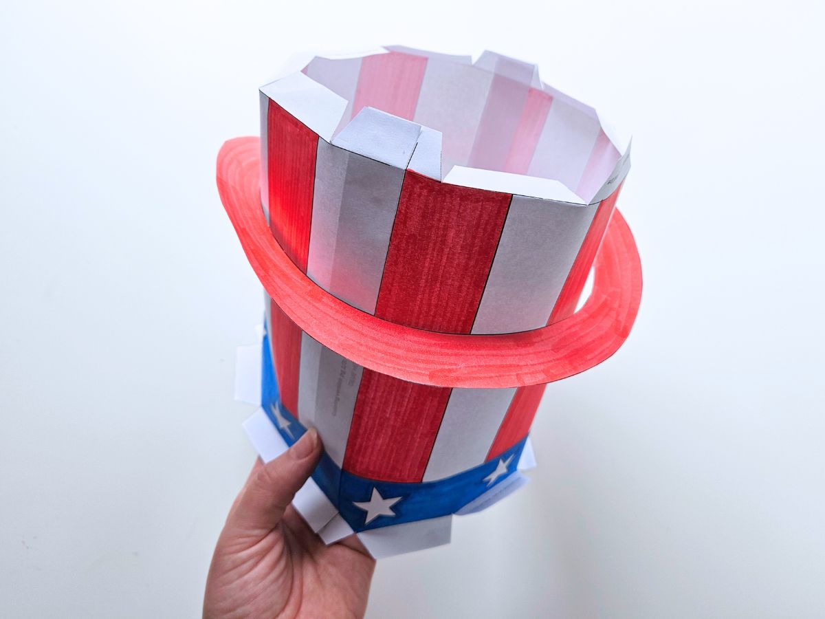 Uncle Sam Hat Craft for Kids - Raise Curious Kids