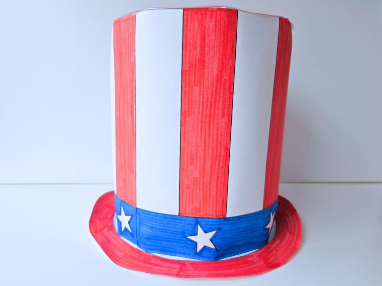 Uncle Sam Hat Craft for Kids - Raise Curious Kids