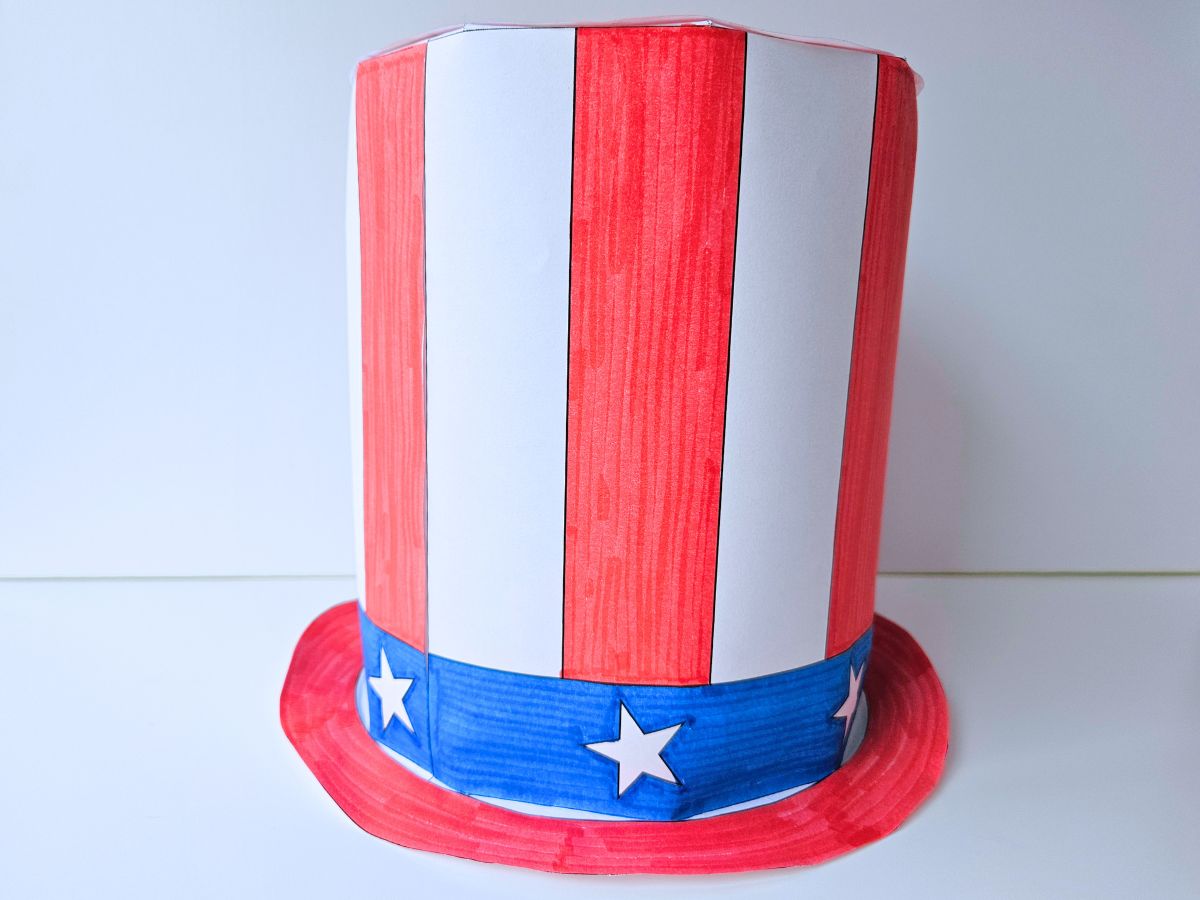 Uncle Sam Hat Craft for Kids - Raise Curious Kids