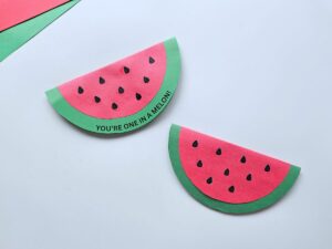 Easy Watermelon Card Craft (Free Printable) - Raise Curious Kids