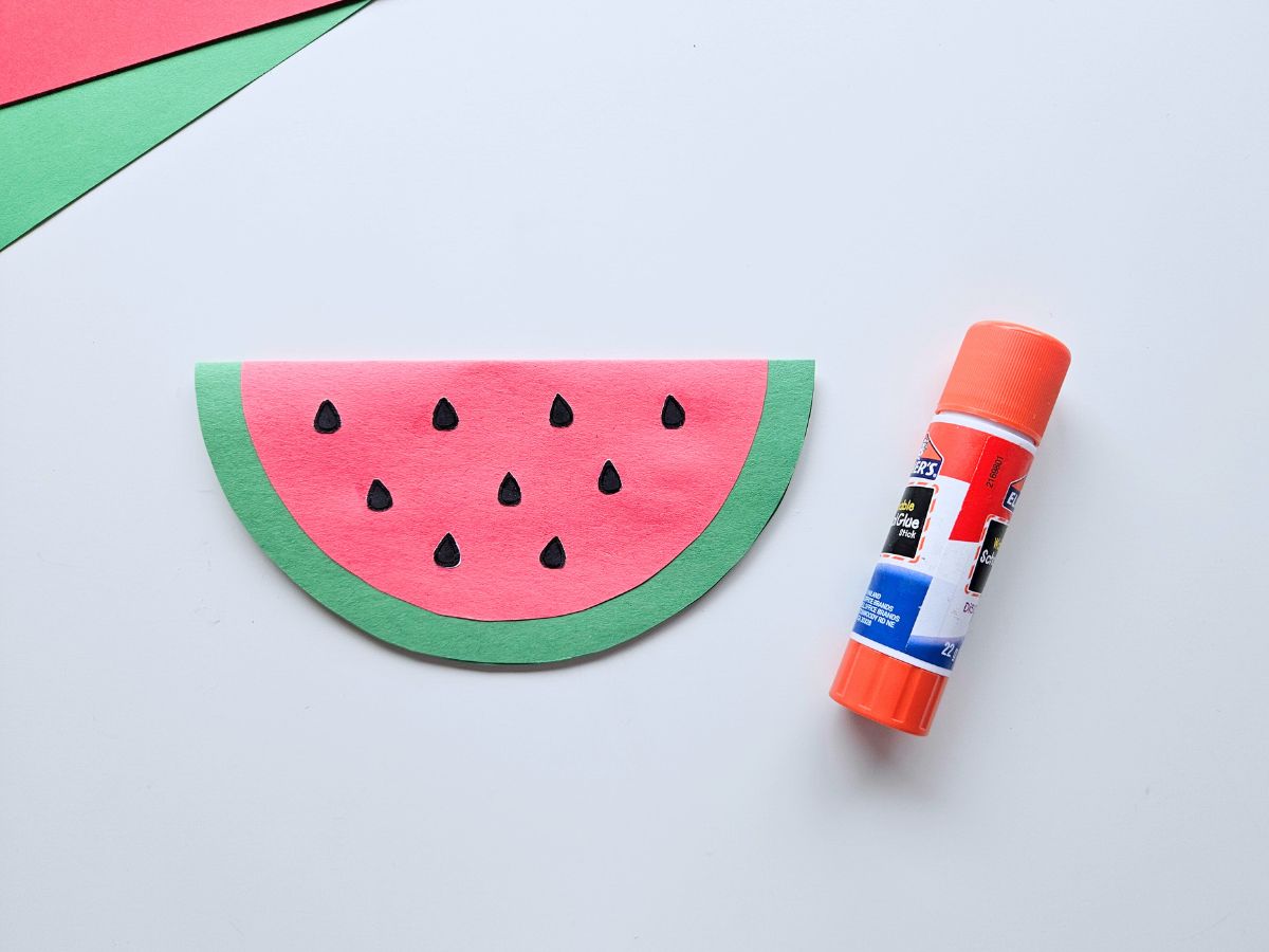 Easy Watermelon Card Craft (Free Printable) - Raise Curious Kids