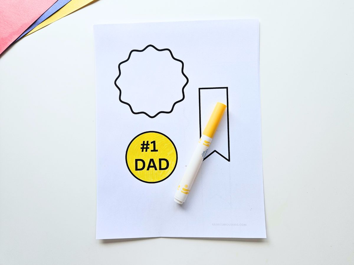 #1 Dad Easy Father's Day Craft - Raise Curious Kids
