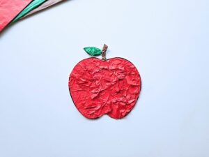 Apple Tissue Paper Craft for Kids - Raise Curious Kids
