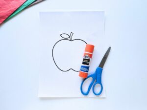 Apple Tissue Paper Craft for Kids - Raise Curious Kids