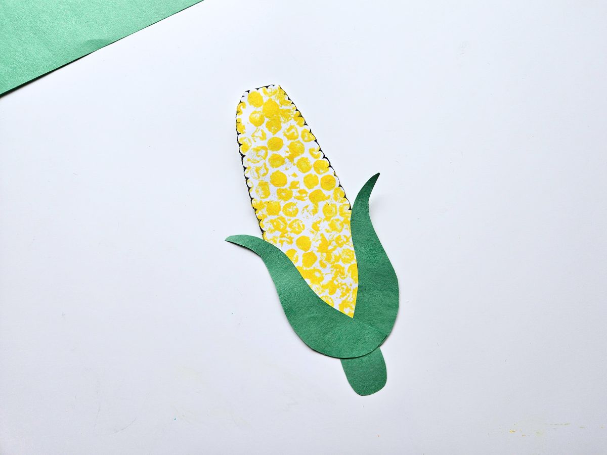 Corn Bubble Wrap Craft for Kids - Raise Curious Kids