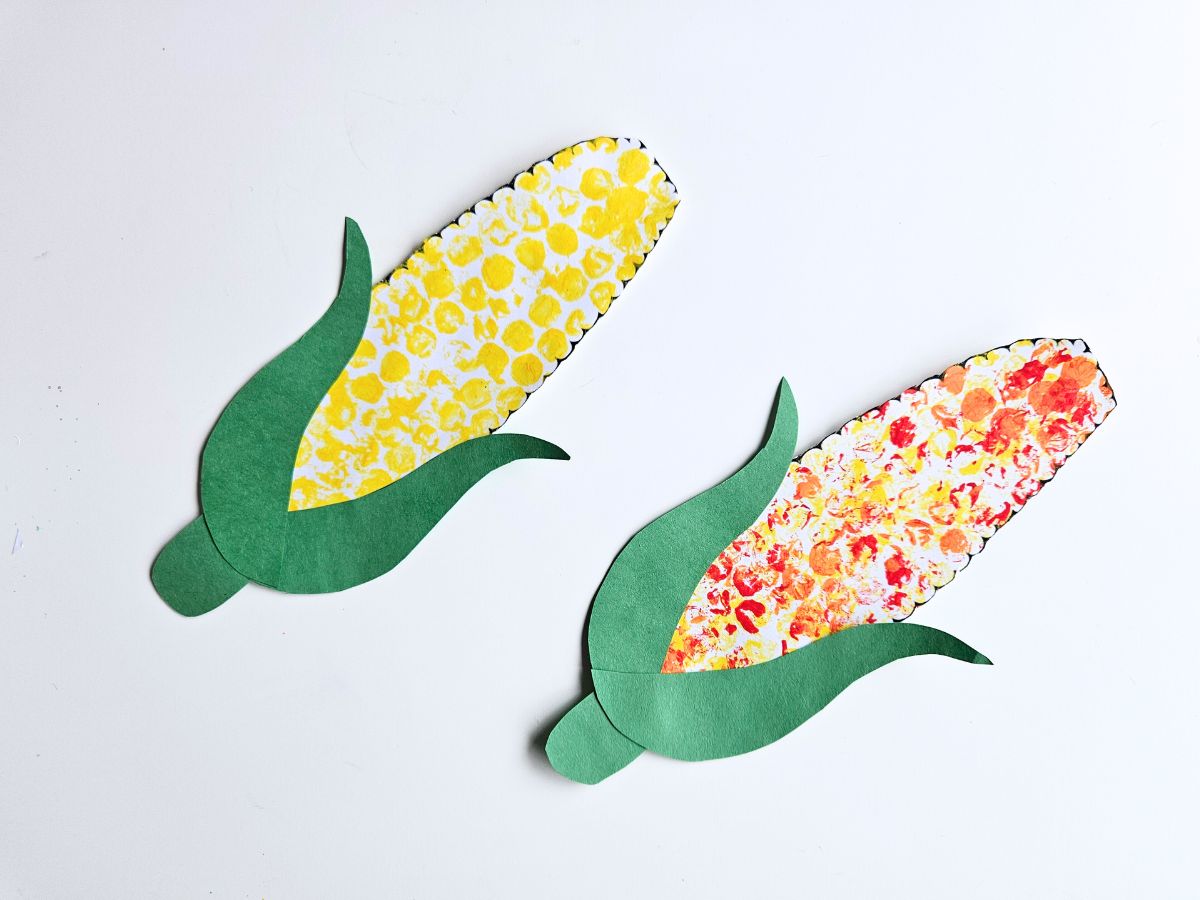 Corn Bubble Wrap Craft for Kids - Raise Curious Kids